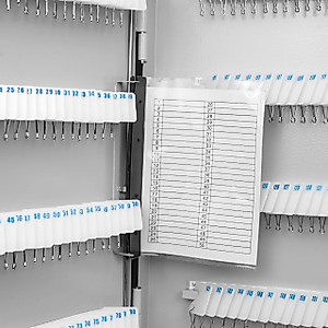 Barska Key Lock Key Cabinet Lock Box with Numbered Hooks and Tags - 480 Position - White Tags