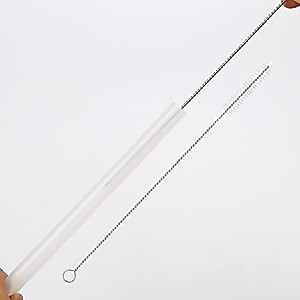 6pcs Replacement Straws for Camelbak Eddy + Water Bottle, with a Cleaning Brush Reusable Straws Straight Only Compatible with Camelbak Eddy Accessories (20/25/32oz)