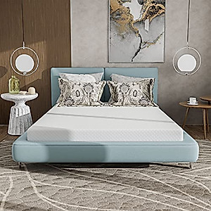 HOMES: Inside + Out Zinne Twin Mattress 6 inch Gel Memory Foam Mattress for Cool Sleep & Pressure Relief, Medium Firm Mattresses CertiPUR-US/Bed-in-a-Box/Pressure Relieving Twin Size