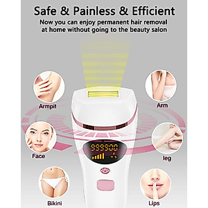At Home Laser Hair Removal for Women and Men Upgraded to 999,900 Flashes - ProCIV IPL Permanent Hair Removal Painless Hair Remover Device for Whole Body