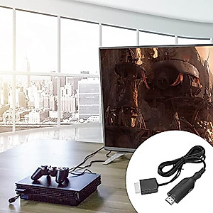 Yoidesu HDMI Cable, for PS1/PS2 to HD Multimedia Interface Adapter Cable Game Console Video Converter Cord 100cm