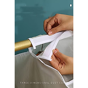 AKWFUNZ Hanging Clothes Bag Transparent and Large Capacity for Keeping Clothes Clean (Small)