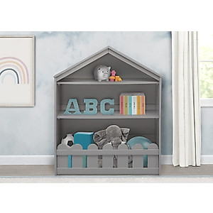 Serta Happy Home Storage Bookcase - Ideal for Books, Decor, Homeschooling & More, Grey