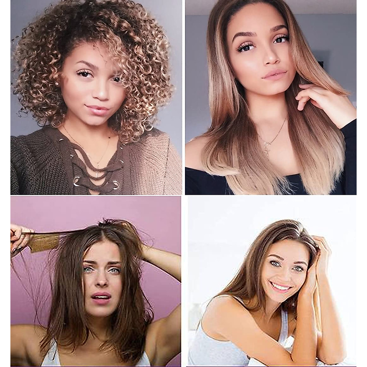 Brazilian Keratin Blowout Straightening Smoothing Hair Treatment 4 Bottles 1000ml Kit Includes Sulfate Free Shampoo Conditioner set by Keratin Research Queratina Keratina Brasilera Tratamiento