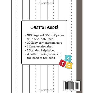Kindergarten Writing Paper Landscape: With Dotted Lines