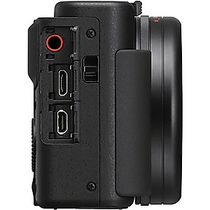 Sony ZV-1 Digital Camera (Black) with Streamer/Vlogging Kit. Includes: SanDisk Extreme 64GB Card, 12” Grispter Tripod, Carrying Case, and More.