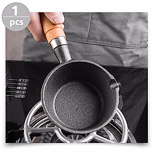 ABOOFAN Mini Hot Oil Pan Butter Sauce Pan Pancake Griddle Milk Pan Butter Melting Pot Turkish Coffee Maker Turkish Coffee Machine Iron Pan Baby Japanese-style Induction Cooker Cast Iron