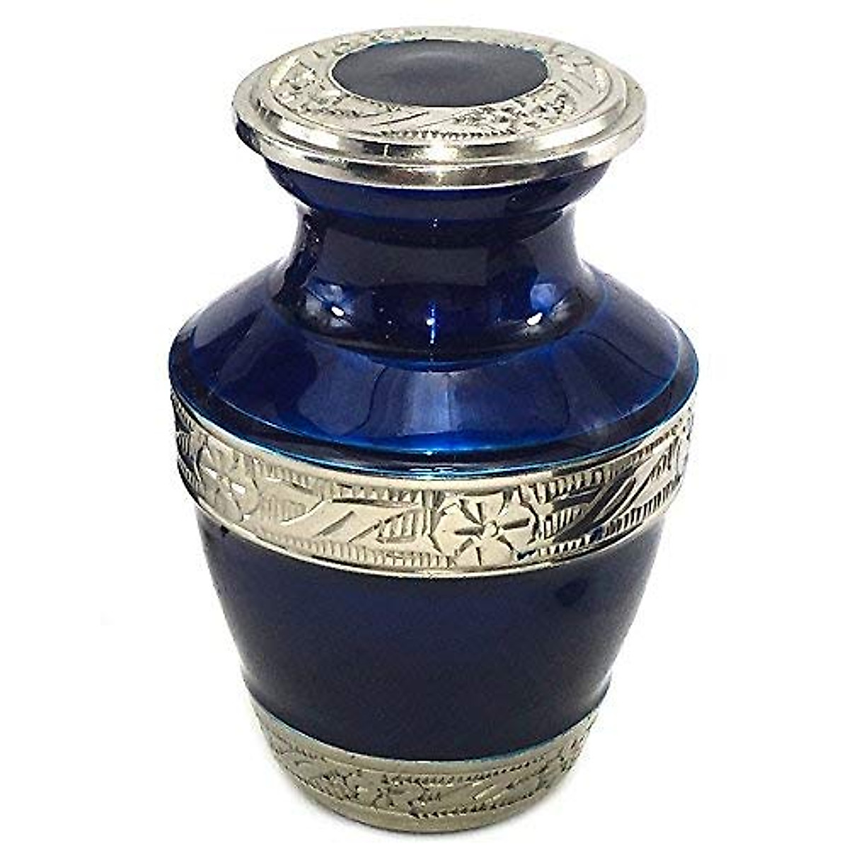 EDENSTAR NEXTG Premium Quality Memorial Mini Keepsake Urn Handcrafted to Perfection Engraved with Unique Design - Small Keepsake Cremation Urn for Ashes Handmade Funeral Urn