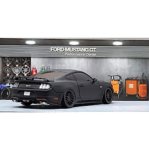 2019 Ford Mustang GT 5.0 Coupe Matt Black 1/18 Diecast Model Car by Diecast Masters 61005