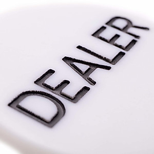 12-Pack Dealer Buttons - Poker Accessories, Casino Game Pucks, Texas Hold'em Button for Card Games, Bulk Vegas Night Playing Card Accessory