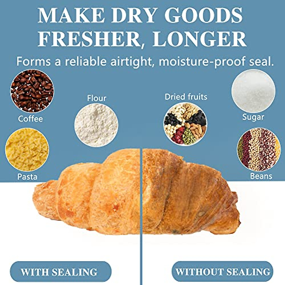 Impulse Heat Sealer 16 inch Mylar Bag Sealer, Heat Sealer for Plastic Bags, Metal Iron Shell, Impulse Sealer 3mm Sealing, Manual Hot Seal Machine with 8 Free Repair Kits(Included 4 Cutter Lines)