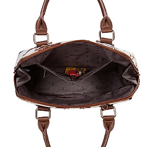 Signare Tapestry Hand Shoulder Bag Cross Body Purses Handbag Satchel Bag for Women In Running Horse Design|CONV-RHOR