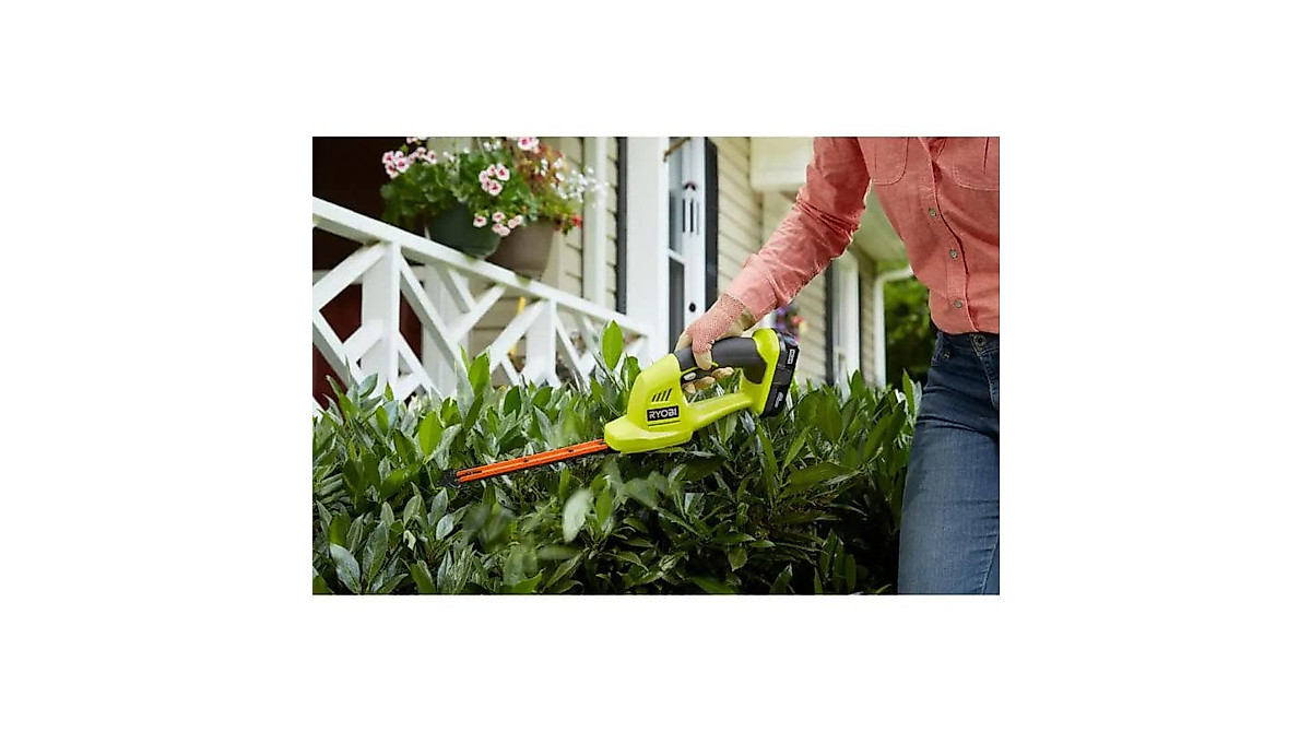 RYOBI ONE+ Cordless Grass Shear & Shrubber Trimmer | Lightweight ...