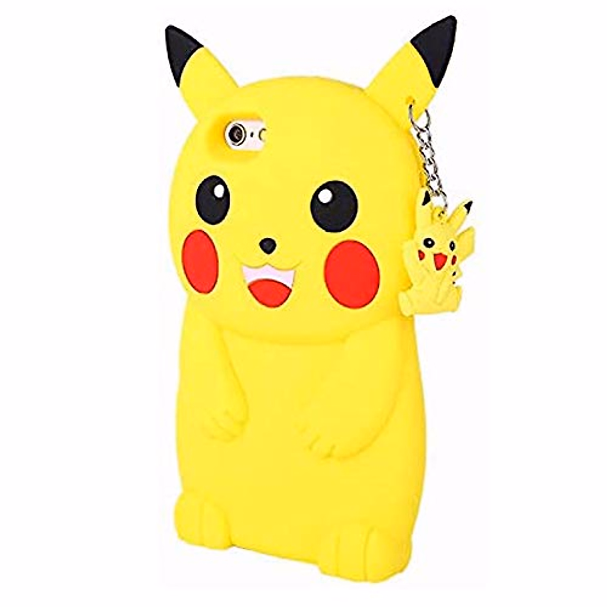 TopSZ Yellow Pikacu Case for iPhone 7/8/SE 2022/2020,3D Cartoon Animal Cover,Girls Kids Teens Boys Man Animated Cool Fun Cute Kawaii Soft Funny Unique Character Cases for iPhone 7/8/SE 2022/2020 4.7"