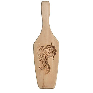 Traditional Small Wooden Moon Cake Mold/Cookies Mold/Springerle Mold/Biscuit Mold, Fu Dog Shape