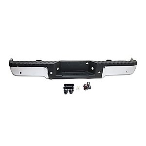 Bumpers That Deliver - Chrome, Steel Rear Step Bumper Assembly for 2009-2014 Ford F-150 w/Park Assist 09-14, FO1103166