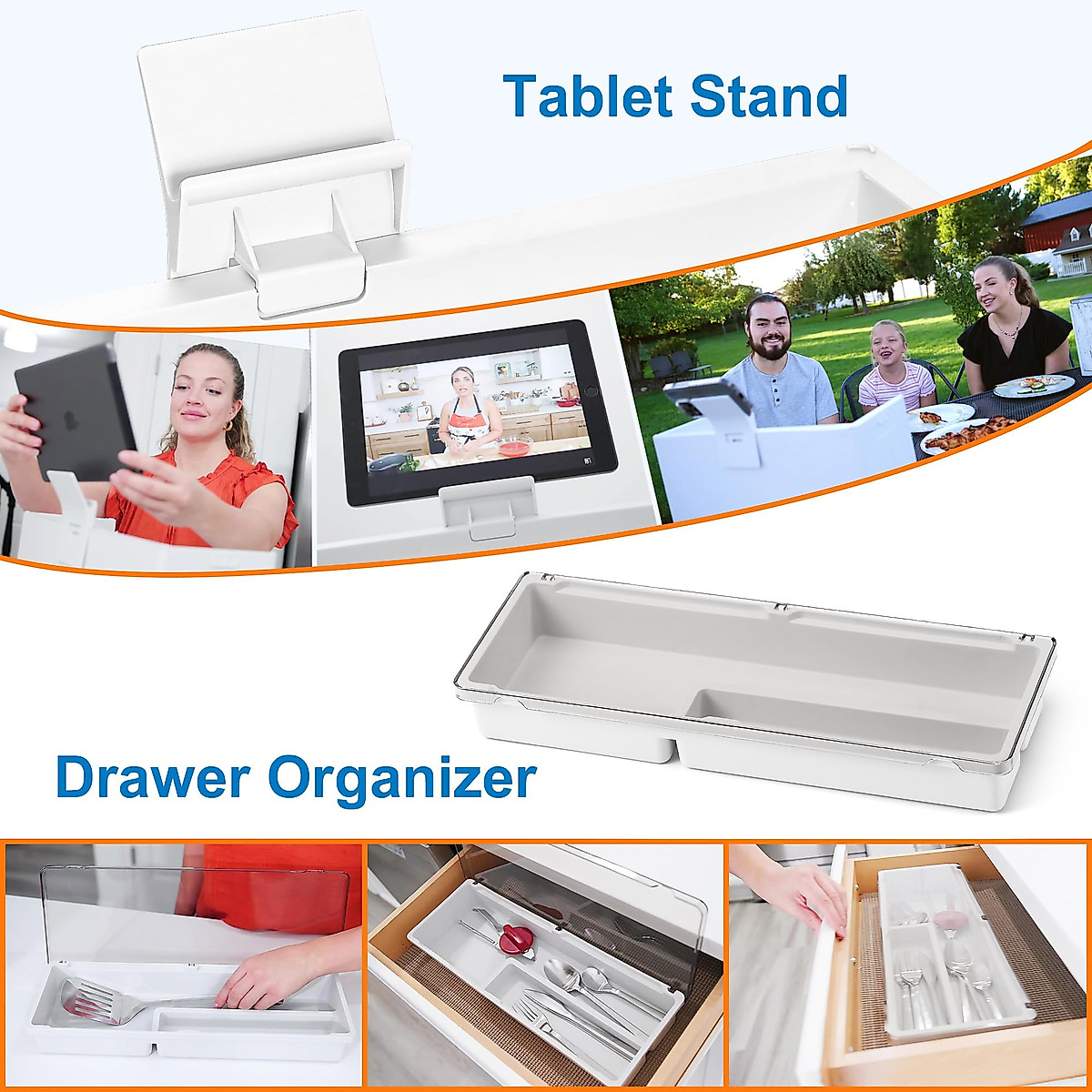 Valleyhike Meal Prep Kitchen Station - Food Prep Station, Outdoor Mobile Barbecue Portable Camping Kitchen Box Prep Station