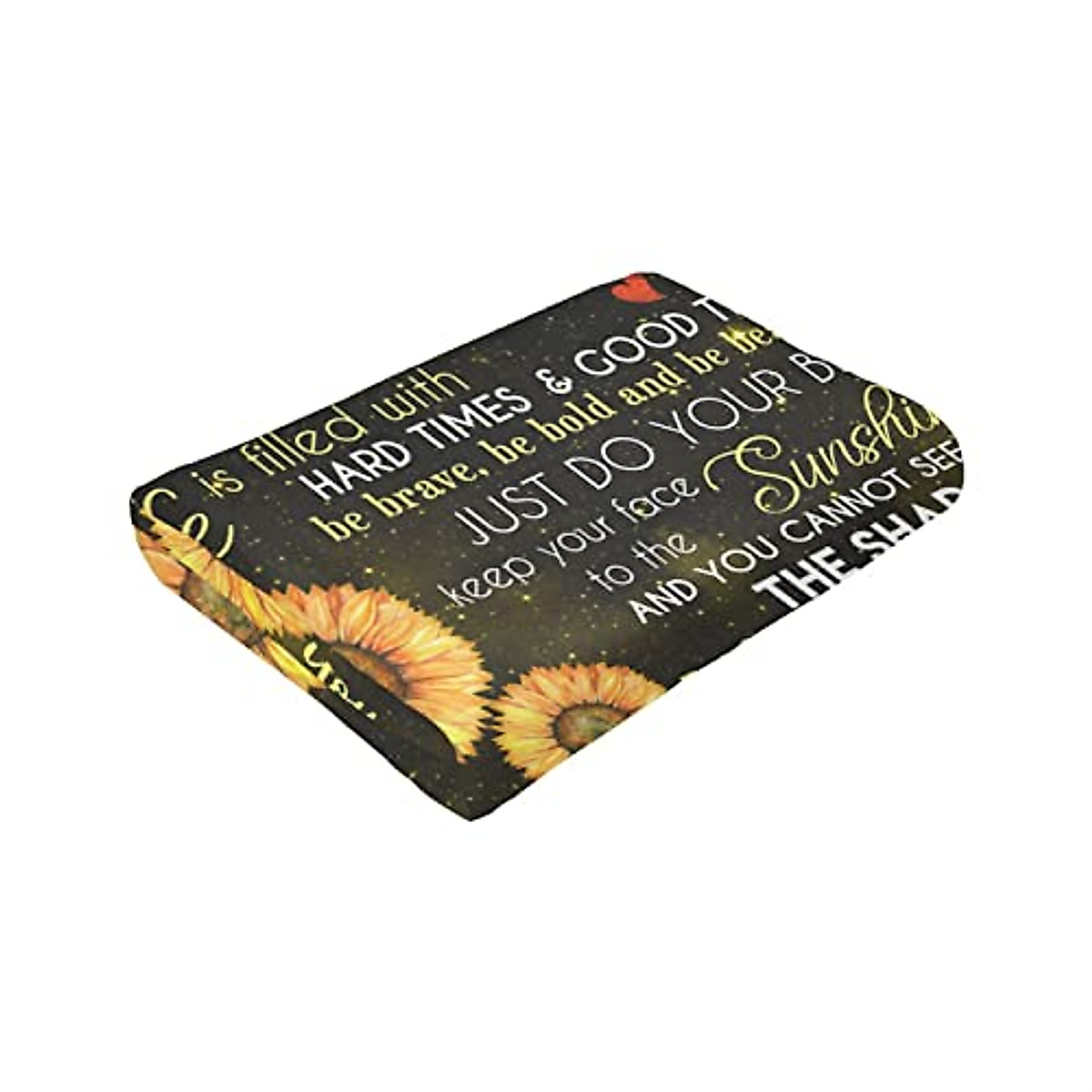 Maylian Sunflower Throw Blanket | Never Forget How Much I Love You | 80x60 Inches | Soft Sherpa | Perfect for Daughter | Thoughtful Gift