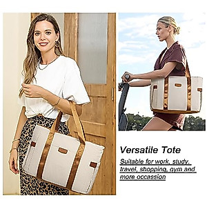 CLUCI Tote Bag for Women Travel Shoulder Bag Middle Tote Handbags with Yoga Mat Buckle for Gym,Work