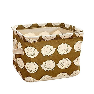 Collapsible Storage Bins Basket Organizers Canvas Bag Foldable Storage BinsToy Organizer for Nursery Storage, Kid's Toy & Laundry, Gift Baskets,Pack of 4