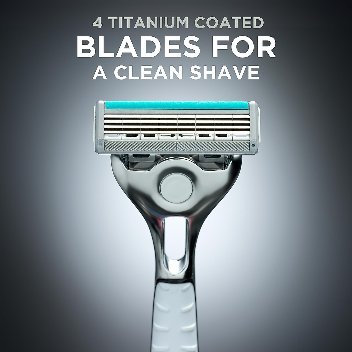 Wilkinson Sword Quattro Titanium Sensitive Razor Blades - Pack of 8 Blades