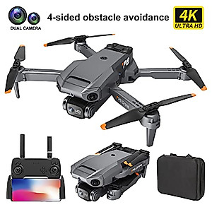 GoolRC RC Drone with Camera 4K Dual Camera RC Quadcopter with Function 4 Sided Obstacle Avoidance Waypoint Flight Gesture Control Storage Bag Package Drones for Kids 2 Battery