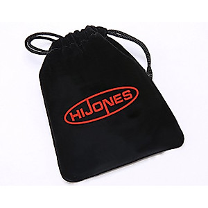 HIJONES Men's Stainless Steel United States Army Ring with Red Stone, Blue Size 10