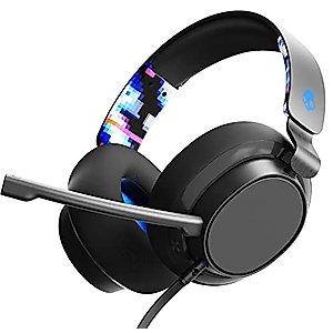 Skullcandy SLYR Multi-Platform Over-Ear Wired Gaming Headset, Works with Xbox Playstation and PC - Blue