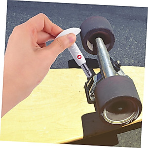 TIDTALEO Skateboard Remover Metal Bearing Pullers Hub Puller Skateboard Bearings Remover Tool Roller Skate Bearing Tools Roller Skating Accessories Wheel Driver White Stainless Steel