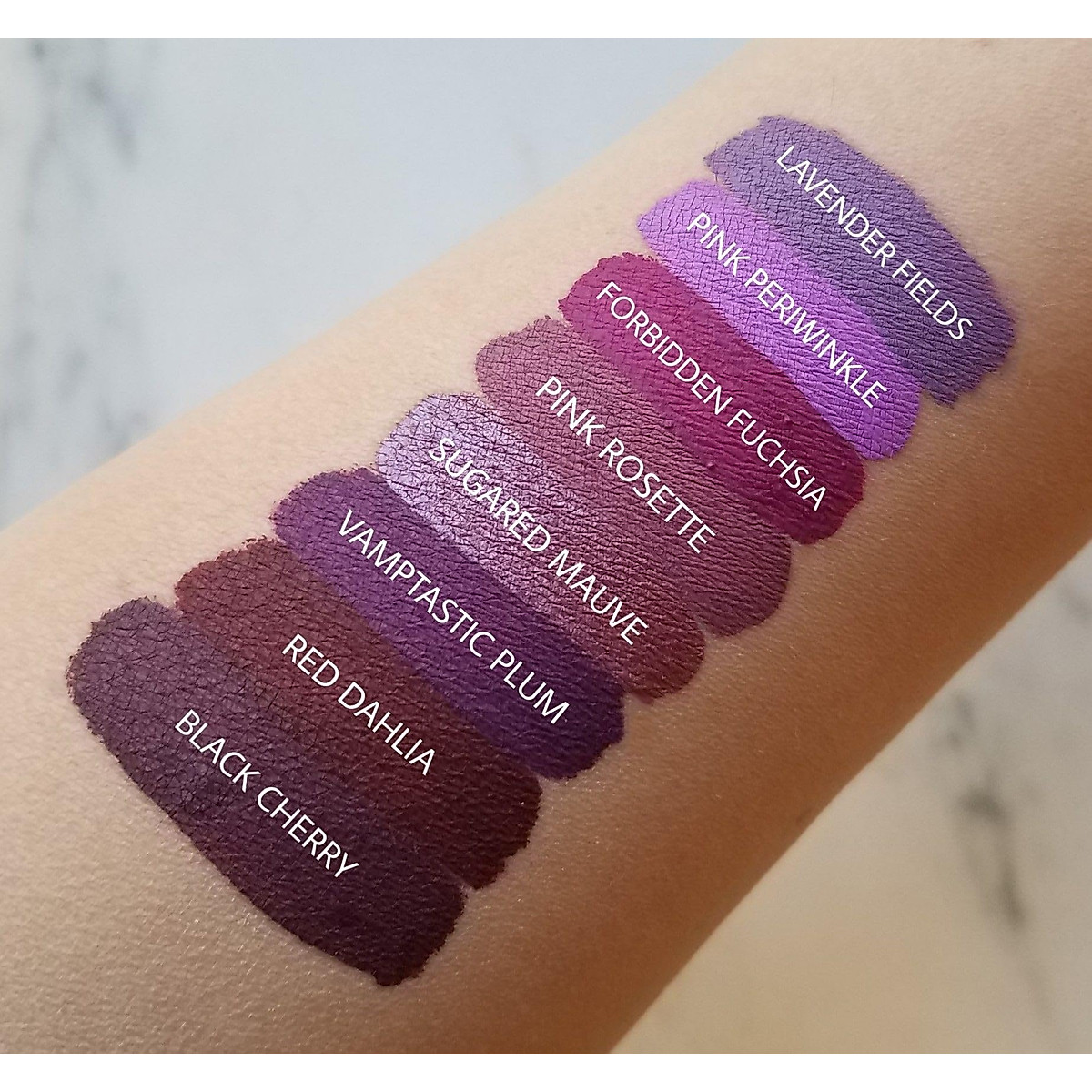 Aromi Matte Liquid Lipstick | Long-Lasting, Smudge Proof, Purple Magenta Lip Color, Waterproof, Pink Raspberry, Paraben, Phthalate, + Gluten Free (Forbidden Fuchsia)