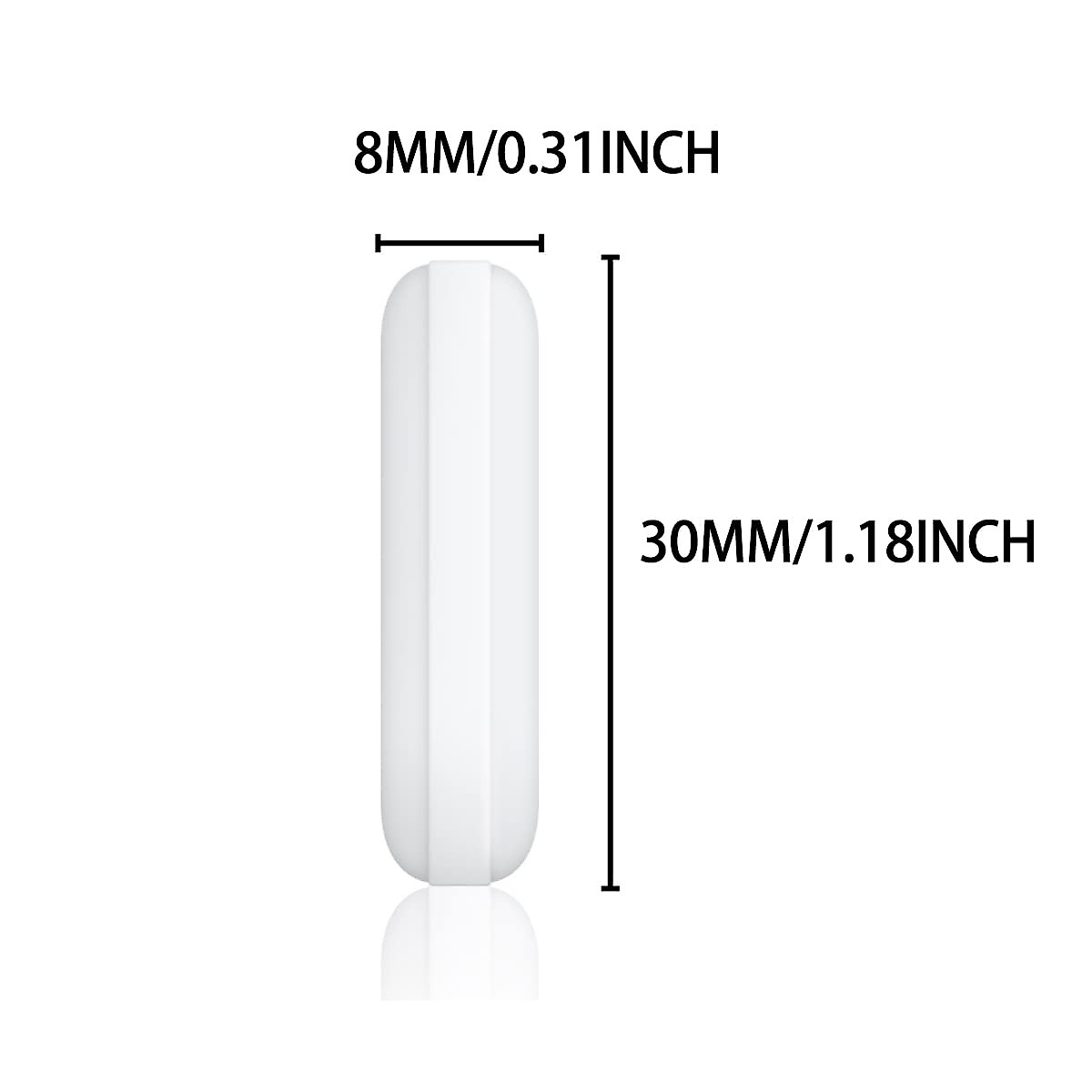5 Pcs 30mm(1.18 inch) PTFE Magnetic Stirrer Mixer Stir Bar,White Color,Laboratory Bar,Stir Plate Bar,Stir Bars…