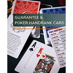 Bullets Playing Cards, Two Decks of Paulie-Design Poker Cards, Waterproof Plastic, Jumbo Index & Four Pips, Including Cut-Card, Professional Playing Cards for Texas Holdem Poker