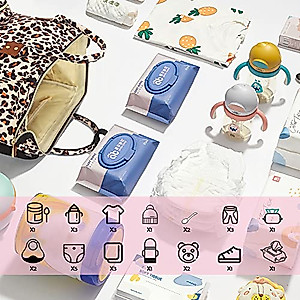 Diaper Bag Backpack Multifunction Maternity Diaper Bag for Baby Girls & Boys Large Capacity Travel Nappy Bags Leopard Print