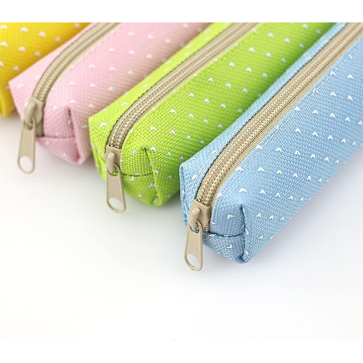 1Pc Orange Pencil Case, Cute Stationeries Pouch, Kawaii Pencil Pouch, Candy Color Pencil Box, Super Slim Pen Bag, Wave Point Cosmetic Bag，Pen, Pencil and Marker Cases，Arts, Crafts and Sewing