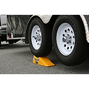 Trailer Aid Camco Tandem Tire Changing Ramp with 4.5-Inch Lift, Yellow (21000)