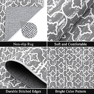 Ileading Kitchen Rugs Sets 3 Piece with Runner Soft Boho Kitchen Floor Mat Farmhouse Laundry Room Rugs and Mats Set Non Skid Washable for Kitchen Floor Office Sink Hallway