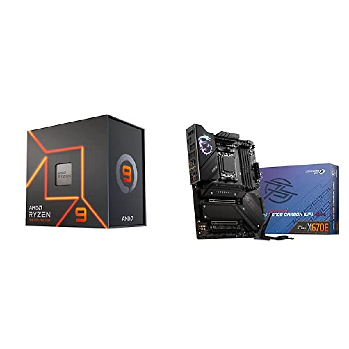 AMD Ryzen™ 9 7950X 16-Core + MSI MPG X670E Carbon WiFi Gaming Motherboard