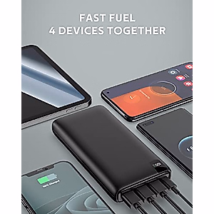 CONXWAN Power Bank 26800mAh Portable Charger 22.5W Fast Charging PD Battery Pack QC 3.0 External Backup Charger Compact Phone Powerbank Compatible with iPhone Samsung Galaxy Android