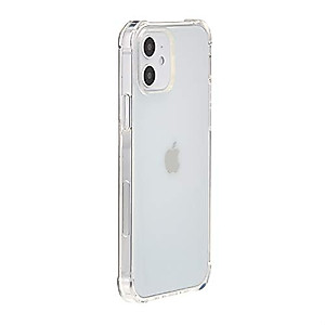 Amazon Basics Shockproof and Protective iPhone Case for iPhone 12 / iPhone 12 Pro  - Crystal Clear
