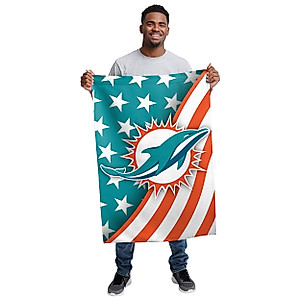 FOCO Miami Dolphins NFL Americana Vertical Flag