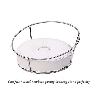 Honra Newborn Baby Photography Props Beanbag Posing Photoshoot Professional Cover Filling Not Included (White)