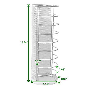 Mind Reader UMBHWIRE-WHT Mini Umbrella Stand Rack Holder, White