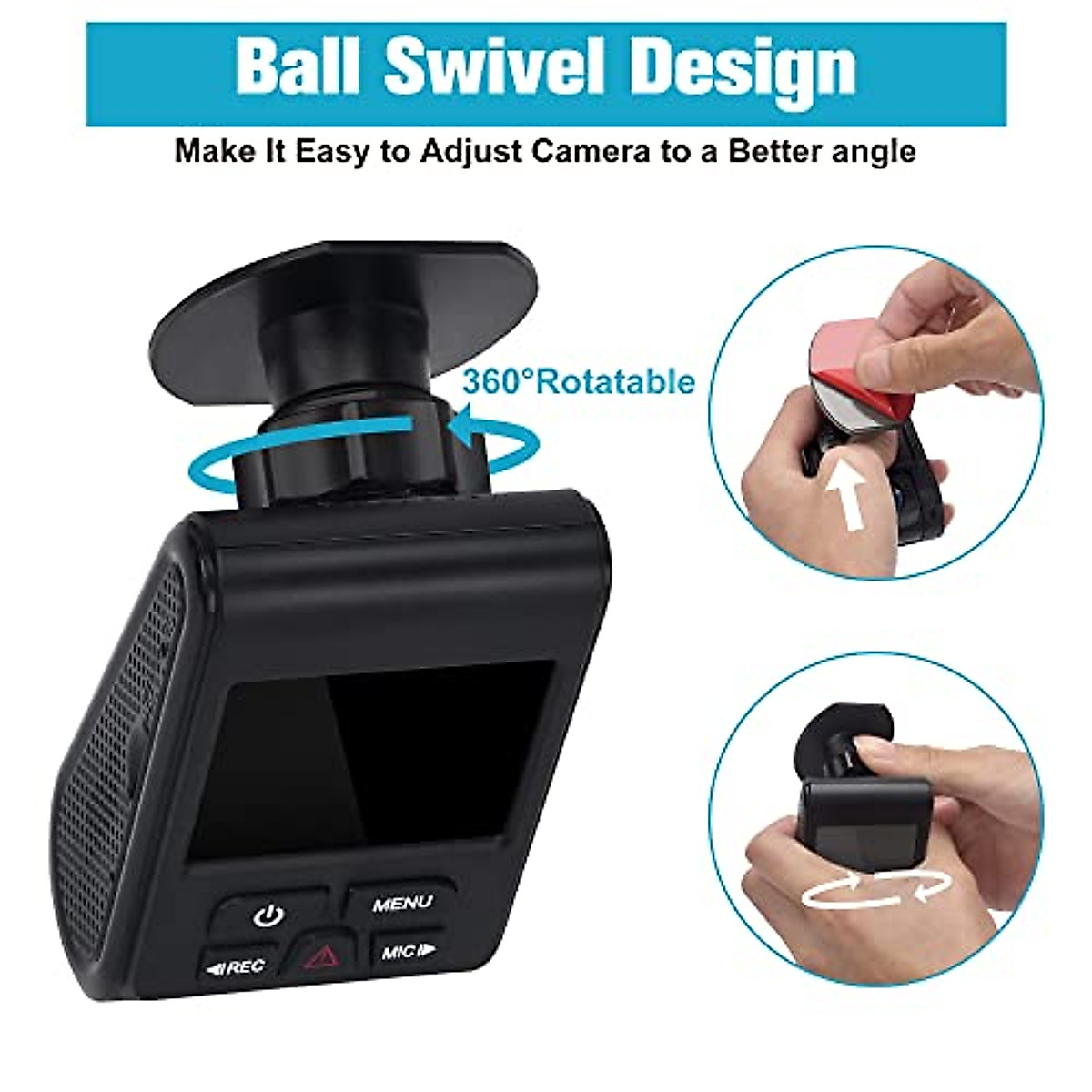 ChengFu Dash Cam Mount, Dash Cam Suction Mount, Dash Cam Mount Holder, Stickable Suction Cups Mount, Compatible with VIOFO A119 V3