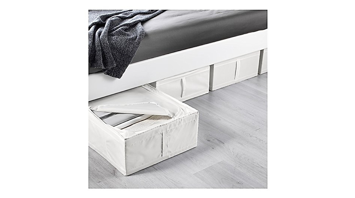 Ikea Storage Underbed Box Zippered Pack - White Storage Solution