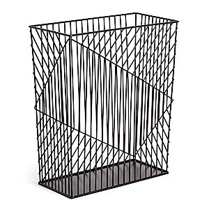 U Brands Vena Trash Can - Black