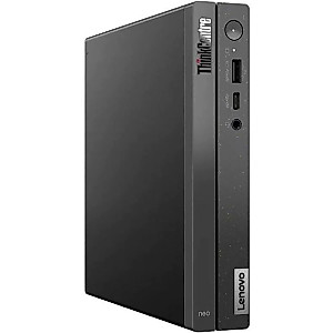 Lenovo ThinkCentre neo 50q Gen 4 12LN000CUS Desktop Computer - Intel Core i5 13th Gen i5-13420H Octa-core (8 Core) - 8 GB RAM DDR4 SDRAM - 256 GB M.2 PCI Express NVMe 4.0 x4 SSD - Tiny - Black