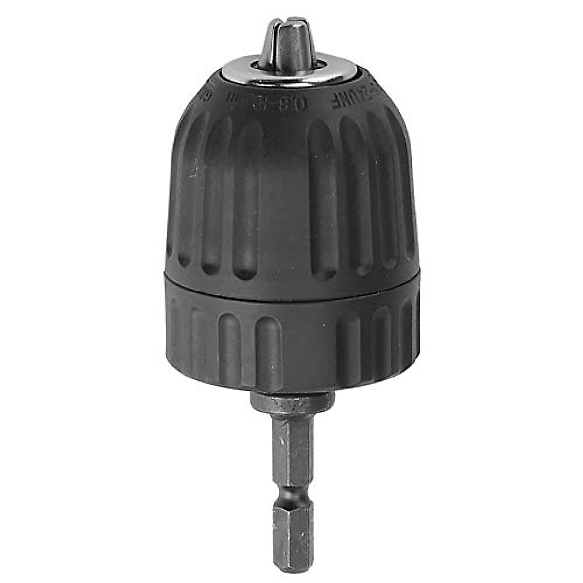 Yakamoz Quick Change 1/4-Inch Hex Shank 0.8-10mm Clamping Capacity Keyless Drill Chuck Screwdriver to Drill Converter Conversion Tool | 3/8-24UNF Mount ¡­