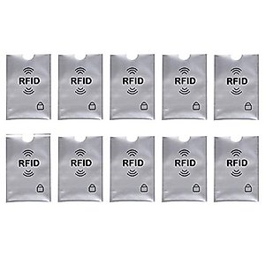 Security Card Shield -10 Credit Card RFID Protection, Anti-Theft & Security Sleeves