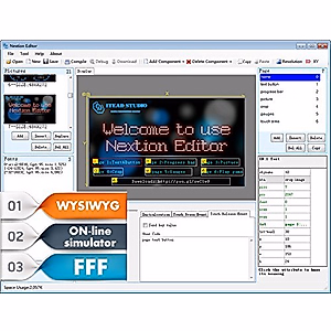 Ferwooh Nextion 3.5'' Display NX4832T035 Resistive Touch Screen HMI TFT Smart Module LCD