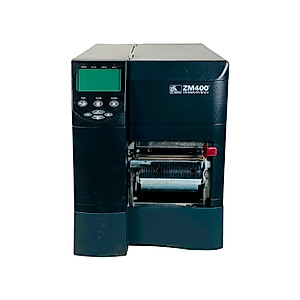 Zebra ZM400 Thermal Transfer Label Printer 600 DPI Peeler Rewinder USB Serial ZM400-6001-4000T, Bundle with Power Cable